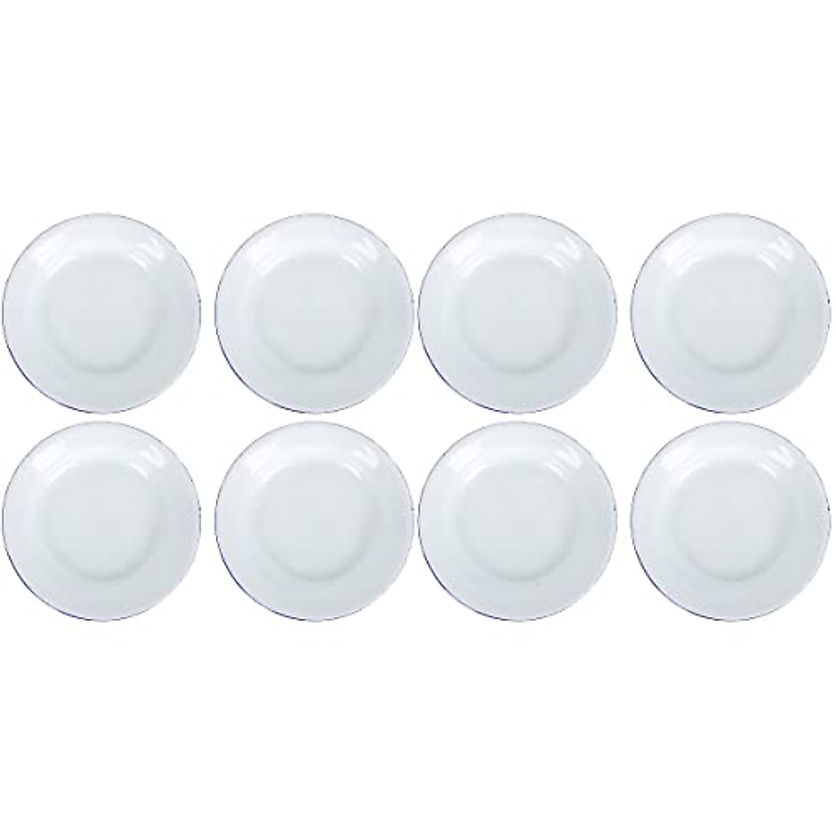 Hemoton 8 Pcs Vintage Enamel Plate Fruit Plate Enamel Fruit Platter Vintage Salad Plate Enamel Washing Platter Vintage Enamel Trays Enamelware Serving Platter ( 14cm/ 5.5inch )