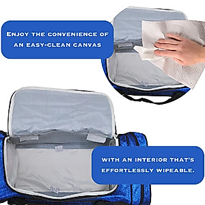 NGIL Canvas 23" inch Duffle Bag (Royal Blue Glitter)