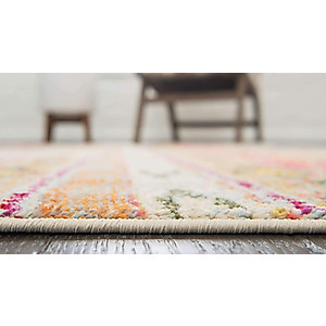 Unique Loom Sedona Collection Area Rug - Yosemite (8' Square, Multi/ Blue)
