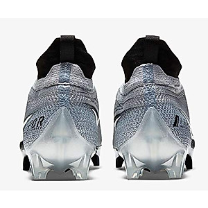 Nike Vapor Edge Elite 360 Flyknit Mens Football Cleat Ao8276-100 Size 7 Silver/Black