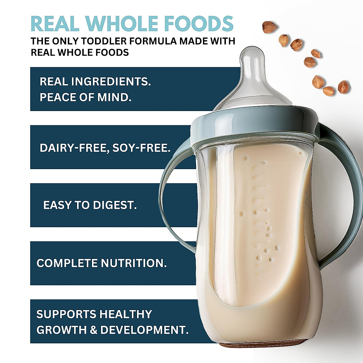 Else Nutrition Toddler Formula 12-36 mo., Plant Based Toddler Nutritional Drink - Soy & Dairy Free, Lactose Free - Complete Baby Formula (12-36 mo.), Protein Powder w/ 20+ Vitamins (22oz, 2-Pack)