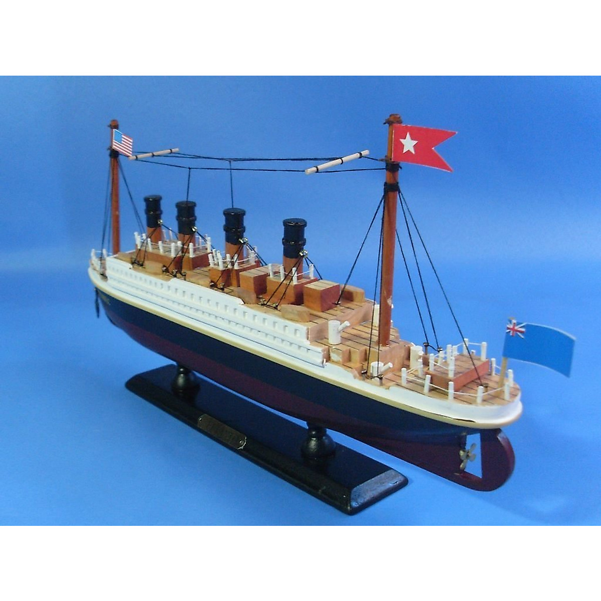 Hampton Nautical RMS Titanic Cruise Ship, 14" , White