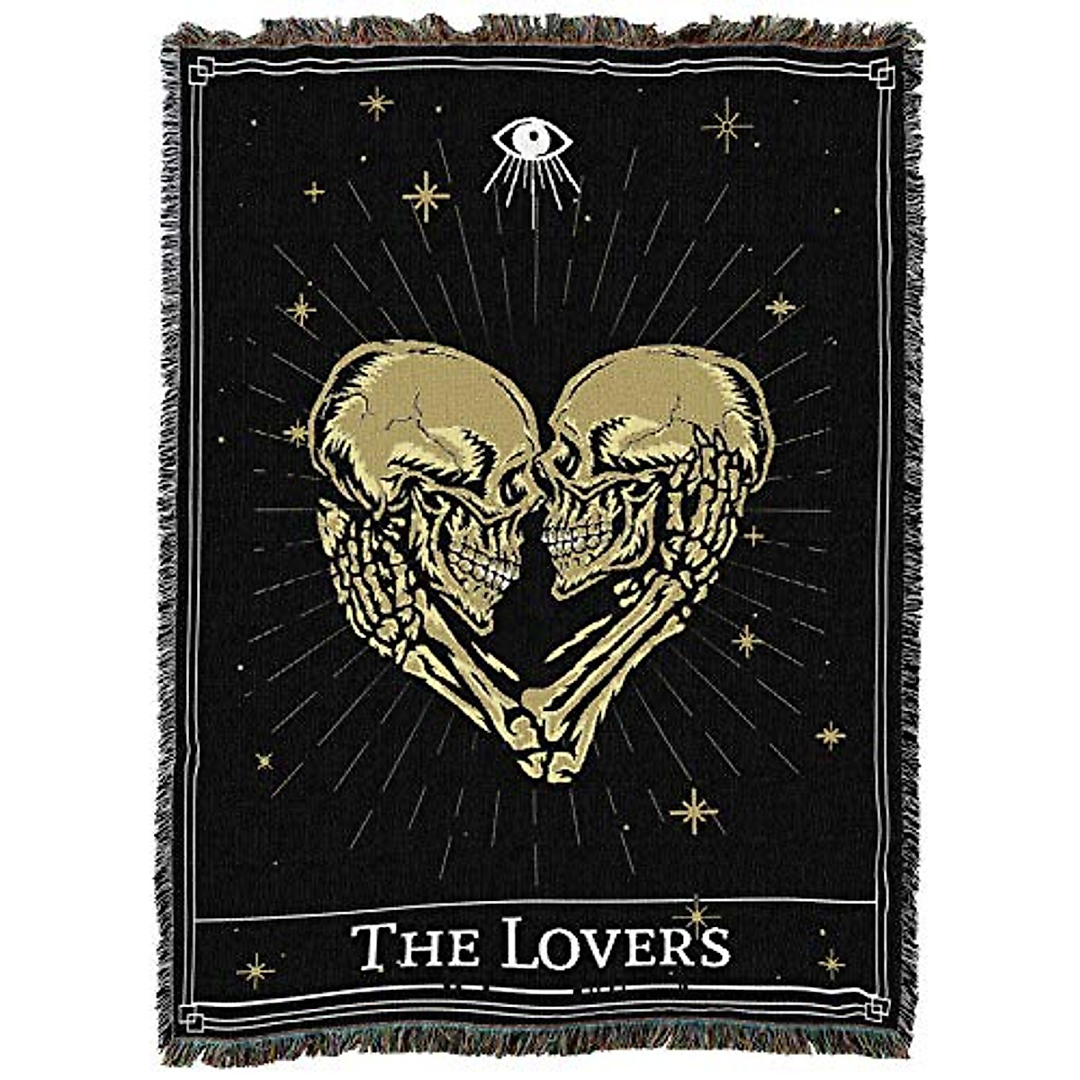 Pure Country Weavers Zodiac - Lovers Tarot Card Blanket - Gift Tapestry Throw Woven from Cotton - Made in The USA (72x54)