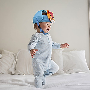 Entyle Baby Safety Helmet, Infant Toddler Adjustable Protective Hat, Head Protector for Crawling walking, Soft Headguard Infant Head Cushion for Learning to Climb and Walk (Blue Cat)