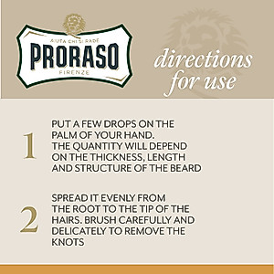 Proraso Beard Oil for Men to Tame, Smooth and Condition Beard Hair - Wood & Spice, 1 Fl Oz (Pack of 1)