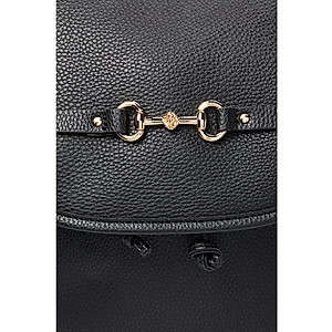 Anne Klein Flap Horsebit Backpack, Petal Pink