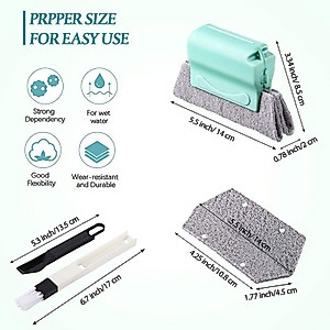 5pc Magic Window Cleaning Brush, Window Groove Cleaning Brush, Premium Window Cleaner, Household Cleaning Tools, Shower Cleaning Brush, for Shower Doors House Glass.etc Cleaning Supplies