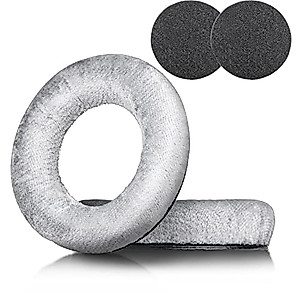 Replacement Ear Pads for DT770, DT880, DT990, Velour Earpads Compatible with Beyerdynamic DT 770 PRO, DT 880 PRO, DT 990 PRO Headphones (Silver)