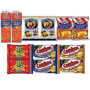 Cheese Crackers and Cheese Snacks Variety Pack Assortment Sampler Bulk Care Package (36 Count)