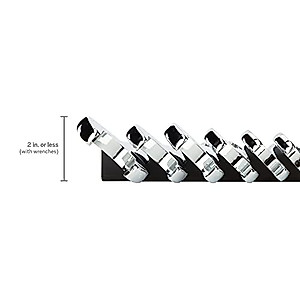 TEKTON 19-Tool Wrench Organizer Rack (Black) | ORG29119