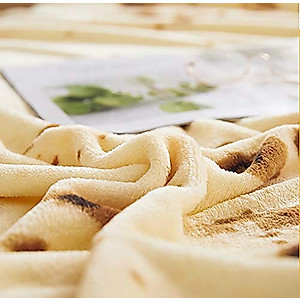Liveinu Flannel Fleece Blanket Biscuit Wrap Blanket Round Throw Blanket Funny Realistic Food Round Blanket Novelty Food Throw Blanket 47 Inch Biscuit