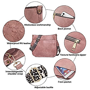 Konelia Crossbody Bag Purses for Women Designer Vegan Leather Hobo Fashion Handbags with 2 Adjustable Guitar Strap Shoulder Bucket Bags