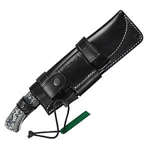 iFIELD Survival and Tactical Knife Workout EL29119, MOVA 7 inch. Blade, TRF Granite Handle, with Black Multi-Position Leather Sheath, Camping Tool for Fishing, Hunting, Sport Activity