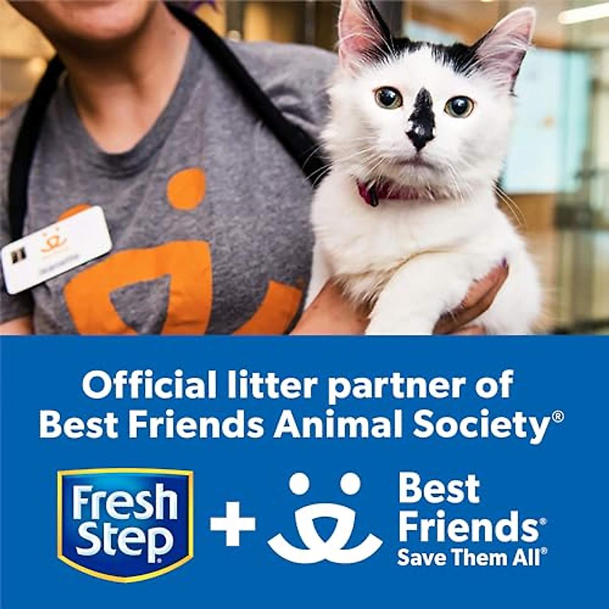 Fresh Step Clean Paws Low Tracking Litter Simply Unscented, Clumping Litter With Activated Charcoal Technology, 22.5 lb. Box