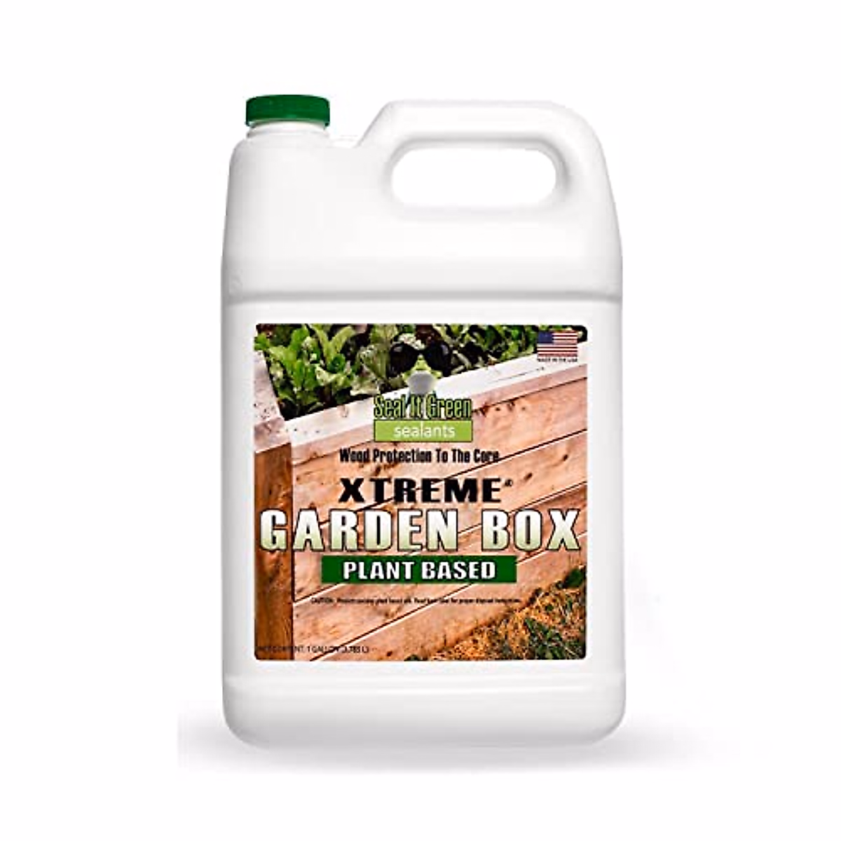 Garden Box Sealer | FDA Food Contact Safe Plant-Based Wood Sealant for Raised Beds, Planters & Pet Houses. Protects All Wood Types from Water & Weather Damage | Eco-Friendly Sustainable Solution