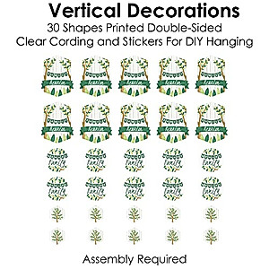 Big Dot of Happiness Family Tree Reunion - Family Gathering Party DIY Dangler Backdrop - Hanging Vertical Decorations - 30 Pieces