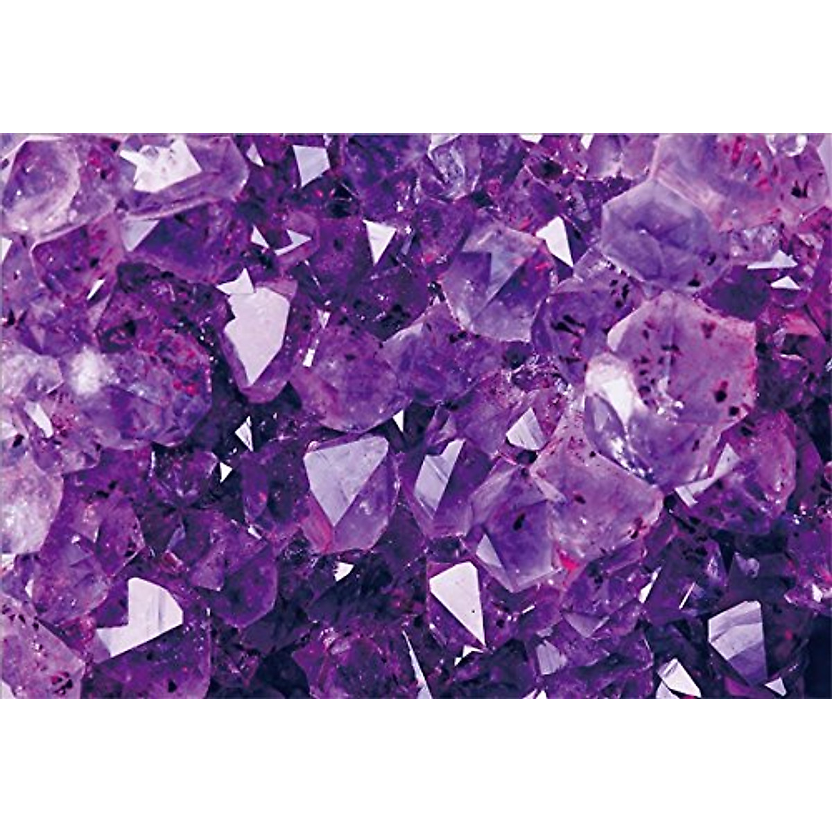 CSFOTO Polyester 7x5ft Crystal Backdrop Bright Violet Texture Amethyst Backdrop Crystal Quartz Jewellery Sparkle Brilliance Ornament Gemstone Background for Photography