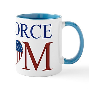 CafePress Patriotic Air Force Mom Mug Ceramic Coffee Mug, Tea Cup 11 oz