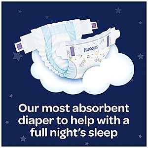 HUGGIES OverNites Diapers, Size 3, 28 ct., JUMBO PACK Overnight Diapers (Packaging May Vary)