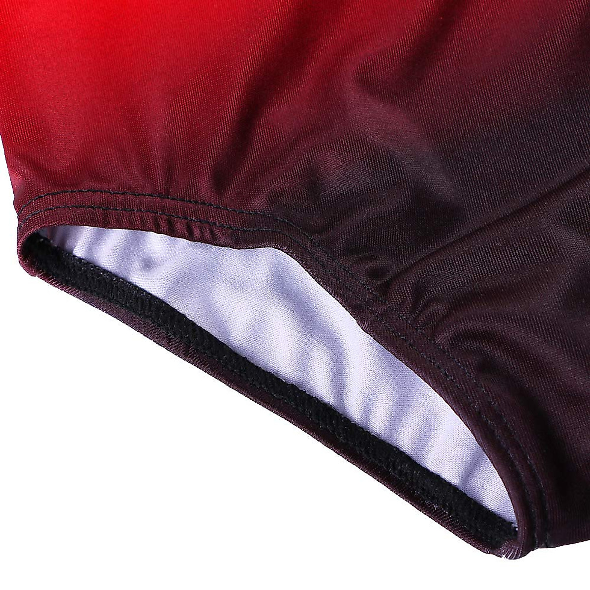 BAOHULU Gymnastics Leotard for Girls Shiny Diamond Ballet Dance One Piece B180_Red_10A