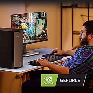 Acer Aspire TC-1760-UA93 Desktop | Intel Core i7-12700F 12-Core | NVIDIA GeForce GTX 1660 Super | 16GB DDR4 | 512GB SSD | 1TB HDD | 8X DVD | Intel Wi-Fi 6 AX201 | Bluetooth 5.2 | Windows 11 Pro