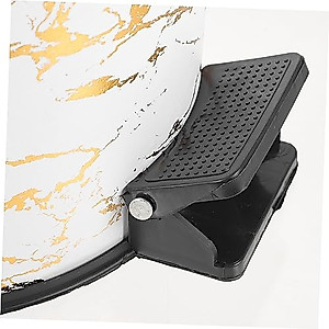 KITANDOVE Household Garbage Container Metal Waste Paper Basket Plastic Kitchen Waste Container Metal Trash Can