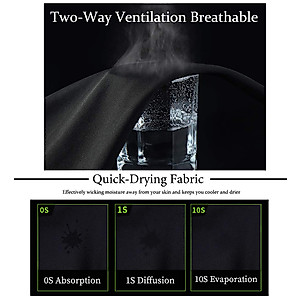 HIBETY 3 Packs Men's Sleeveless Compression Tank Top,Base Layer Compression Undershirts Dri Fit Workout Sports Shirts Tops(Black/Blue/Red-04-L)