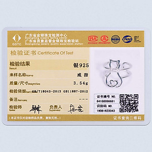 SILVERCUTE 925 Sterling Silver Cat Cute Ring Glittering Heart Cubic Zirconia Sparkle Adjustable Ring