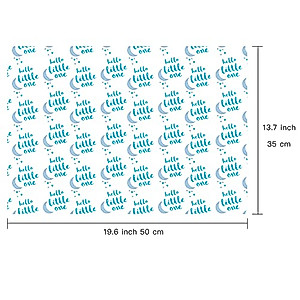 RUSPEPA Wrapping Tissue Paper - Blue Baby Boy Design Tissue Paper Bulk for Gift Wrap, Art Crafts, DIY, Pack Bags, Birthday, Baby Shower and More - 13.7 x 19.6 inches - 90 Sheets