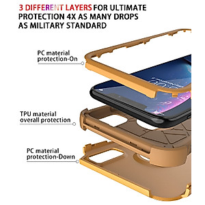 Diverbox for iPhone Xr Case [Shockproof] [Dropproof] [Dust-Proof],Heavy Duty Protection Phone Case Cover for Apple iPhone XR (Yellow)