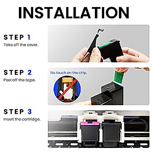 62XL Black/Tri-Color Ink Cartridges Replacement for HP 62 Ink 62XL Combo (2 Pack) Work with Envy 5640 5660 5540 7640 5661 5542 5642 5643 5661 7643 7645, OfficeJet 200 250 5740 5741 5745 5746 Printer