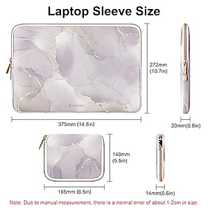 ARVOK 15 15.6 16 inch Laptop Sleeve for MacBook Pro 15 inch/MacBook Pro 16 inch Water-Resistant Laptop Case Notebook Computer/Tablet Pouch Cover for HP/Dell/Lenovo/Asus/Acer/Samsung with Extra Bag