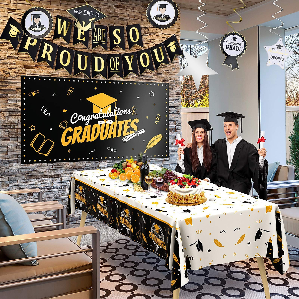 Graduation Decorations 2022, Graduation Banner Graduation Backdrop Graduation Party Supplies 2022 Graduation Table Cover Graduation Sign Graduation Gifts