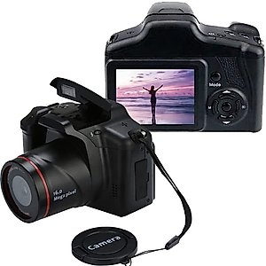 eDealz Digital Camera for Photography, 16MP 2.4 Inch LCD Screen 16X Digital Zoom 720P Point and S-Hoot Cameras Digital Camera Small Camera for Teens Students Boys Girls Seniors (Black)