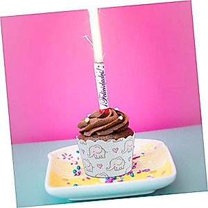 UPKOCH Paper Elephant Baking Holder for Dot Polka Pattern Small -friendly -friendly Liners Wrappers Shop Containers Dessert Home and Cuake Cups Accessory Colorful Paper Party Gift Wrapping 100pcs