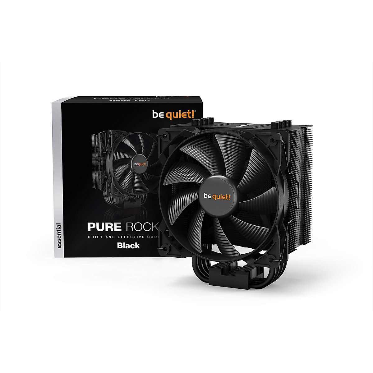 be quiet! Pure Rock 2 150W TDP CPU Cooler | Intel-1700 1200 2066 1150 1151 1155 2011-3 Square ILM | AMD-AM4 for Desktop | Black | BK007