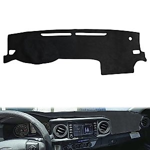 auovo Dashboard Cover Mat Compatible with Toyota Tacoma 2016 2017 2018 2019 2020 2021 2022 2023 Anti-Slip Dash Cover Dash Carpet Cover Sunshield Protector