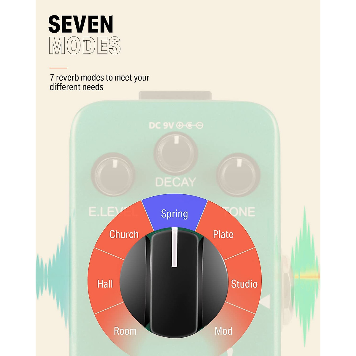 Donner Reverb and Looper Pedals for Electric Guitar