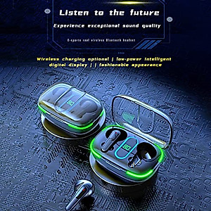 Bilukmi Wireless Bluetooth Earbuds Wireless Earbuds Bluetooth 5.3 Digital Display Noise-Canceling Bluetooth Headset Outdoor Outdoor Sports Headset