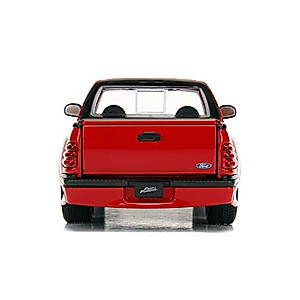 Jada Toys Fast & Furious 1:24 Brian's Ford F-150 SVT Lightning Die-cast Car, Toys for Kids and Adults, Red (99574)
