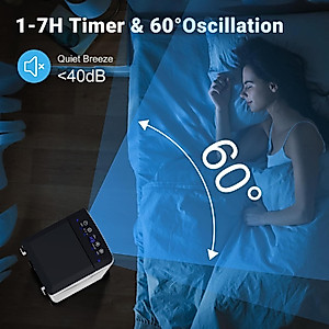 Portable Air Conditioners, 3-in-1 Evaporative Air Cooler, Portable AC Unit with 3 Speeds & 7H Timer, 60° Oscillation, Fast Cooling Room Air Conditioner Portable for Kitchen Home Office Garage