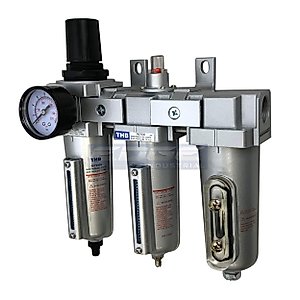 3 STAGE, HEAVY DUTY INDUSTRIAL GRADE FILTER REGULATOR COALESCING DESICCANT DRYER SYSTEM FOR COMPRESSED AIR LINES, METAL BOWLS, GREAT FOR PAINT SPRAY AND PLASMA CUTTER (3/4" NPT, AUTO DRAIN)