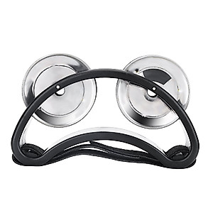Foot Tambourine, 3 Colors Foot Tambourine with Steel Jingles for Drum Accessory Instrument(Black)