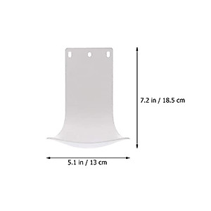 Yardwe Serving Tray 3pcs soap Dispenser Tray Hand Gel Dispenser Holder Laundry drip Trays Spray Drip Tray Hand soap Dispenser Wall Laundry Stand Soap Catch Tray Leakproof White abs