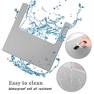 High Chair Placemat, Durable High Chair Placemat Silicone, Clean and Hygienic, Suitable for IKEA Antilop Highchai, for Toddlers and Babies (Light Gray)
