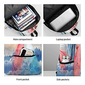 YISHOW 17 Inch Backpack With Adjustable Shoulder Straps Divine Mercy Lightweight Bookbag Casual Daypack For Travel Work