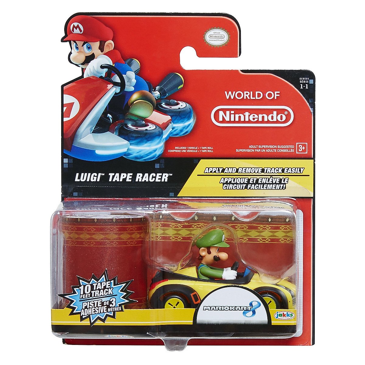 Nintendo Luigi Tape Racers Toy Vehicle