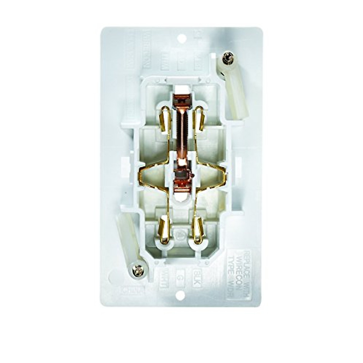 RV Designer S811, Self Contained Dual Outlet with Cover Plate, White, AC Electrical