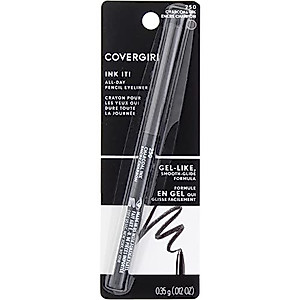 CoverGirl Ink It! by Perfect Point Plus Eyeliner, Charcoal Ink [250] 0.06 oz (Pack of 2)