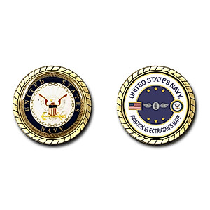 US Navy Aviation Electricians Mate Challenge Coin - Officially Licensed